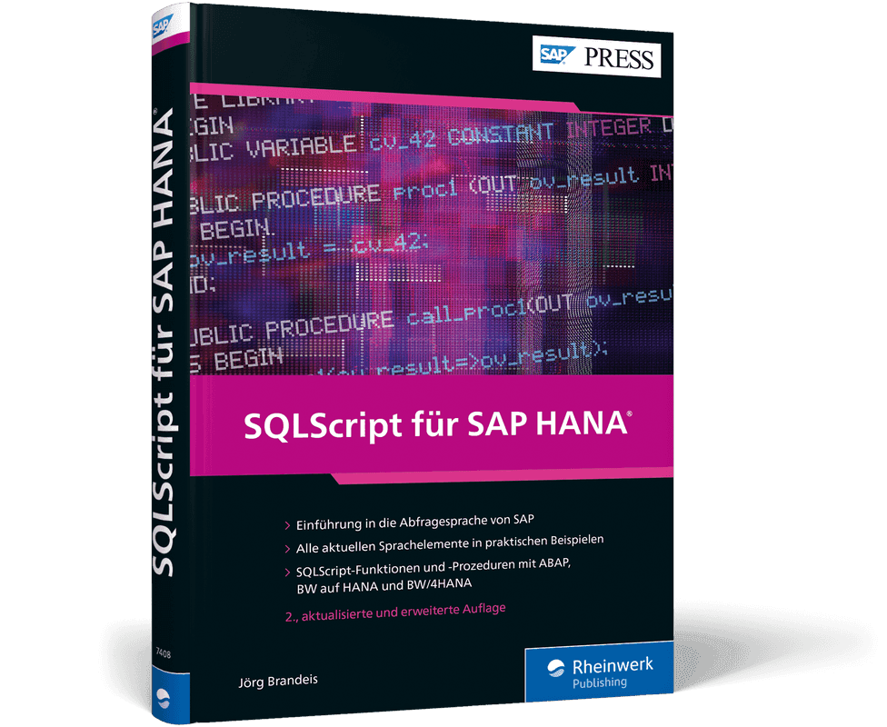 Die 2. Auflage von "SQLScript für SAP HANA"